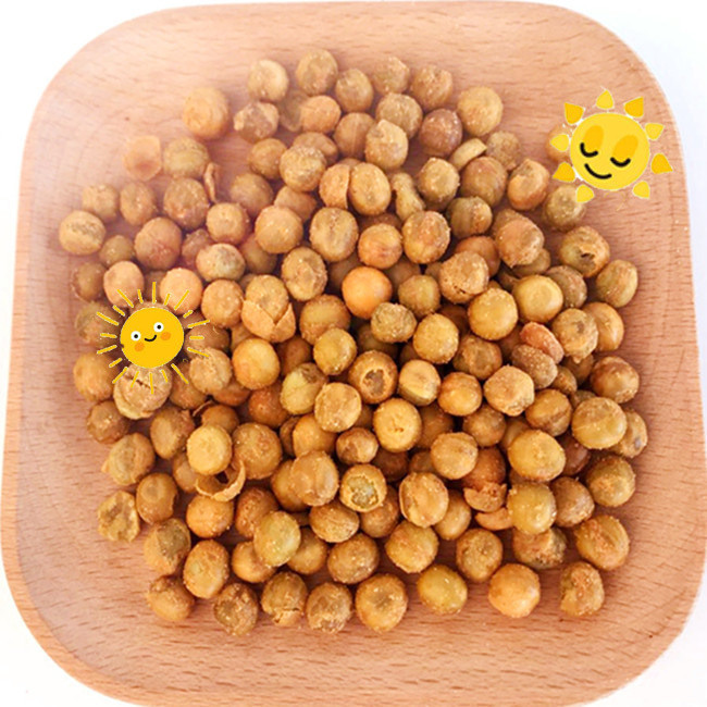 Crispy Crunchy Fried Green Peas Snack Garlic Flavor Coated